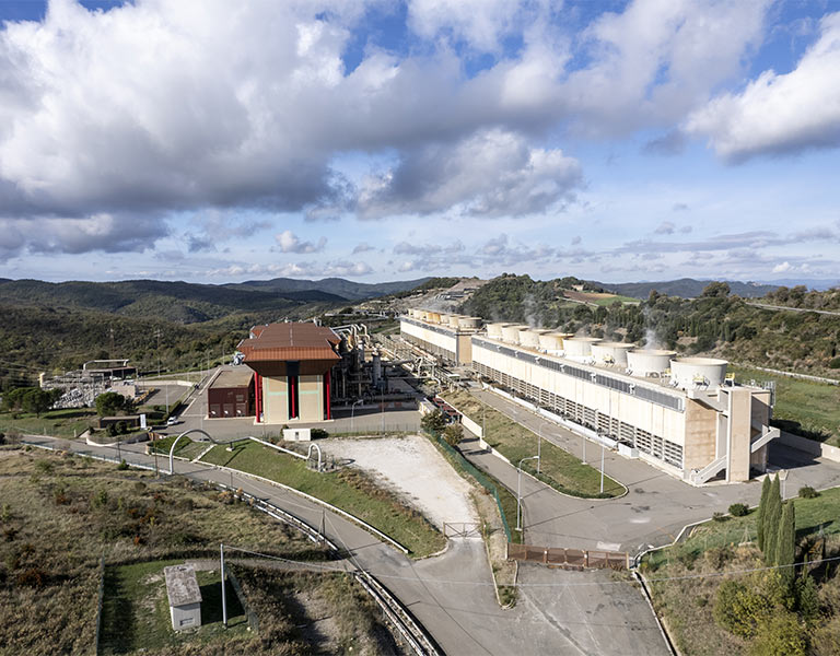 Italy: view of the Valle Secolo geothermal power plant | Enel Group